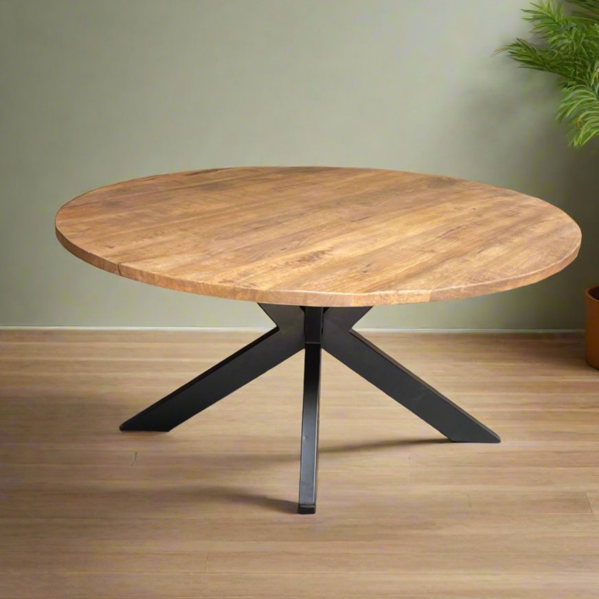 55 inch round Solace dining table |Rustic Furniture Outlet