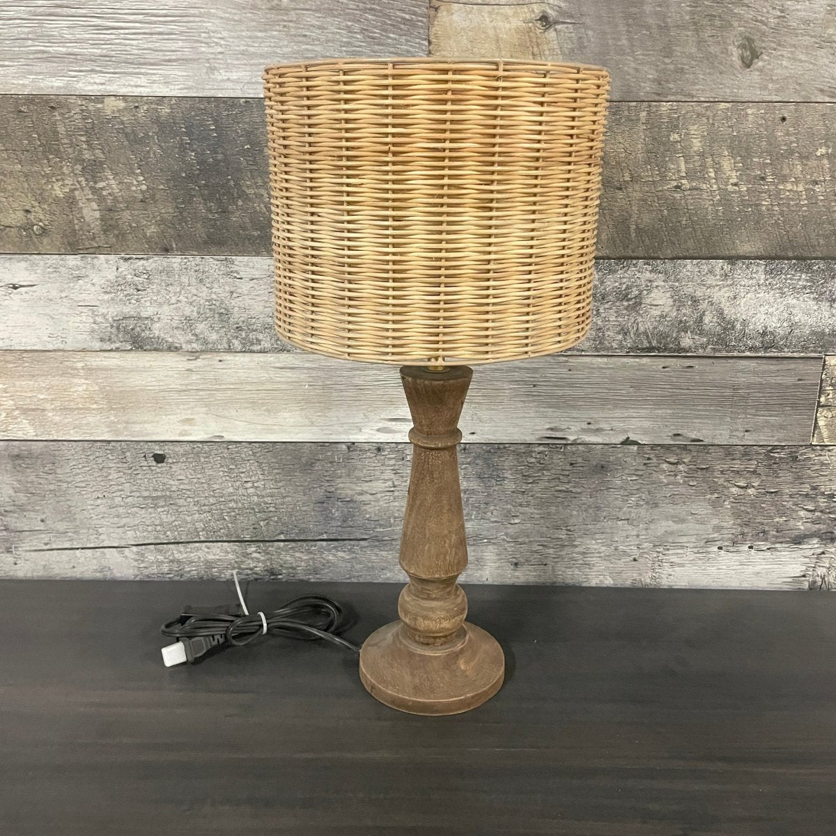 Sawana Boho Table Lamp with Rattan Lamp Shade – Rustic Furniture Outlet